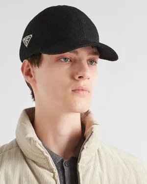 Prada Loden Baseball Cap - Anthracite Gray