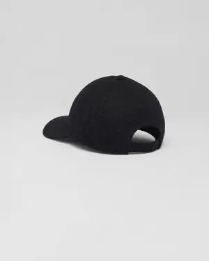 Prada Loden Baseball Cap - Anthracite Gray