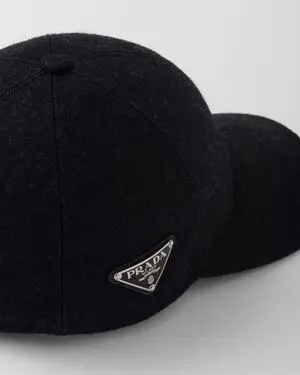Prada Loden Baseball Cap - Anthracite Gray