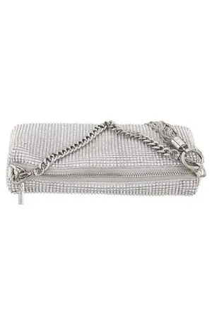 Nina Lorne Embellished Convertible Shoulder Bag - Silver