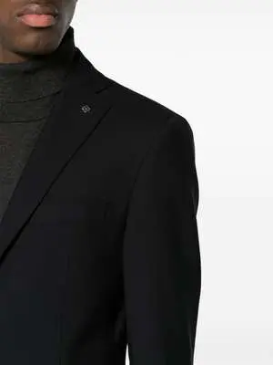 Tagliatore Single-breasted Virgin Wool Suit - Blue