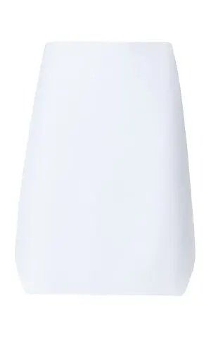 Akris Tailored Mini Skirt Ivory