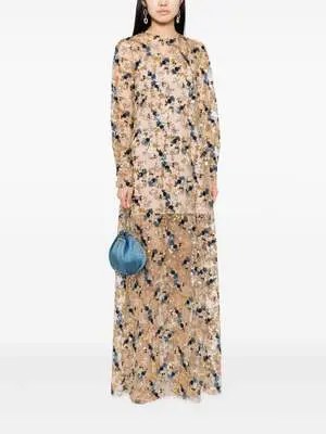 MACGRAW Soiree Floral-embroidered Dress