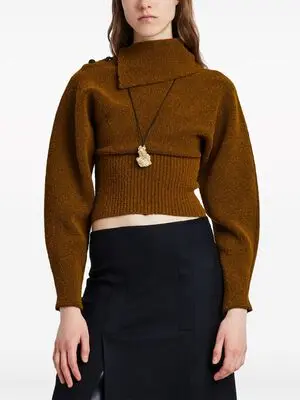 Proenza Schouler Asymmetric-neck Bouclé Jumper