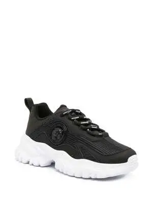 Just Cavalli Tiger Head-motif Low-top Sneakers - Black