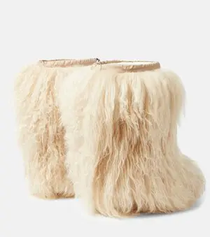 Bogner Les Arcs Shearling Snow Boots - Beige
