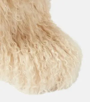 Bogner Les Arcs Shearling Snow Boots - Beige