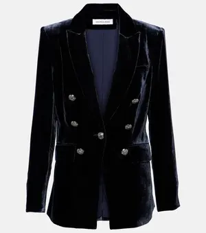 Veronica Beard Gaya Dickey Velvet Jacket