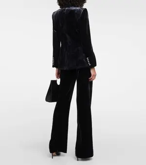 Veronica Beard Gaya Dickey Velvet Jacket