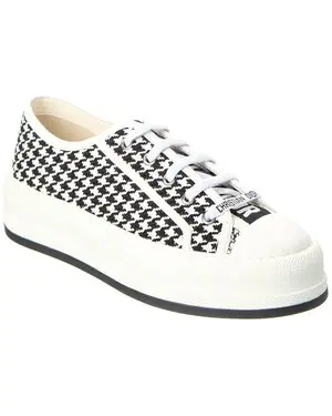 Dior Dior Walk'n'dior Canvas Platform Sneaker - White