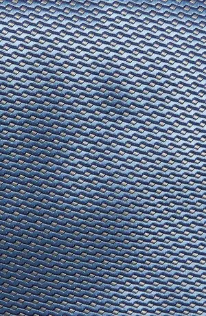 Eton Geometric Silk Neck Tie - Dark Blue