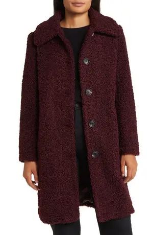 Sam Edelman Longline Teddy Fleece Coat
