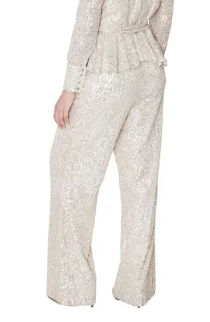 Julia Jordan Straight Leg Sequin Pants