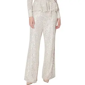 Silver Sequin Pants 