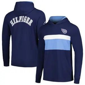 Tommy Hilfiger Tennessee Titans Morgan Long Sleeve Hoodie T-shirt - Navy