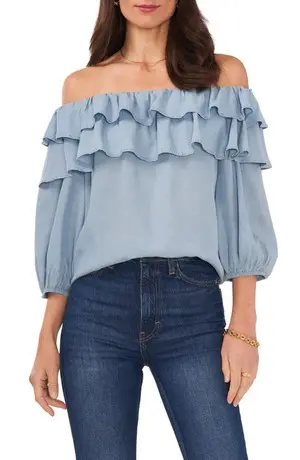 Chaus Ruffle Off-the-shoulder Top