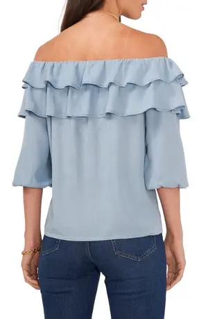 Chaus Ruffle Off-the-shoulder Top