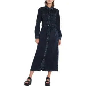 Wash Lab Denim Maxi Day Dresses