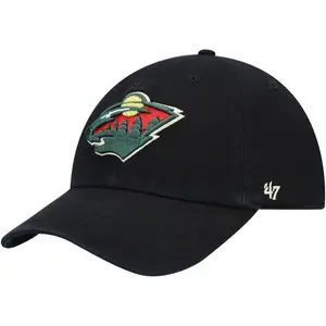 '47 Minnesota Wild Clean Up Adjustable Cap - Black