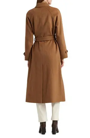 Ralph Lauren Wool Blend Trench Coat - New Vicuna