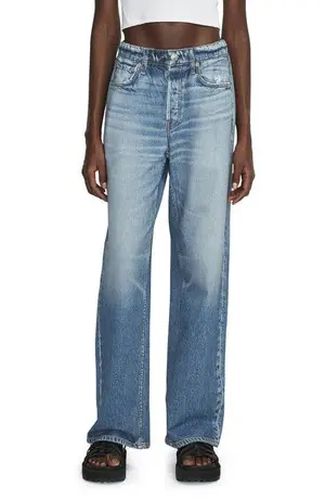 Rag & Bone Rb Miramar Wide Leg Cotton Terry Sweatpants - Noosa