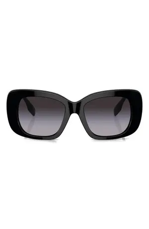Burberry BURBERRY 52mm Square Sunglasses Black