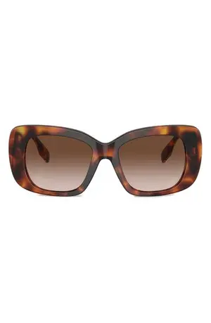 Burberry 52mm Square Sunglasses - Light Havana