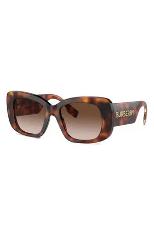 Burberry 52mm Square Sunglasses - Light Havana