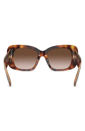 Burberry 52mm Square Sunglasses - Light Havana