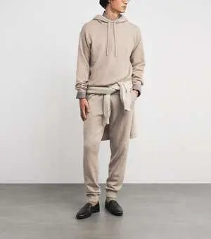 Harrods Cashmere Hoodie - Beige