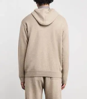 Harrods Cashmere Hoodie - Beige