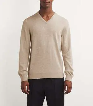 Harrods Cashmere V-neck Pullover