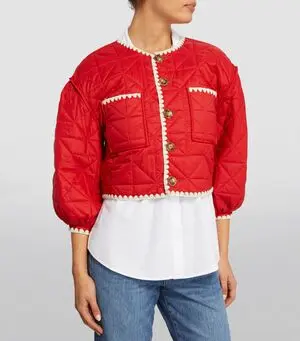Veronica Beard Leal Quilted Reversible Jacket