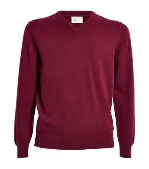 Harrods Cashmere V-neck Sweater