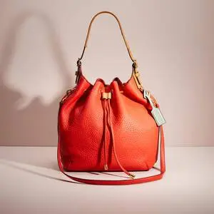 COACH Restored Legacy Drawstring Shoulder Bag In Pebbled Leather