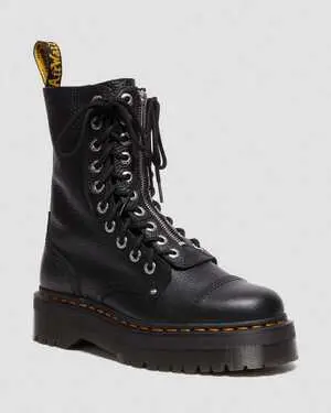 Dr. Martens Sinclair Hi Milled Nappa Leather Platform Boots