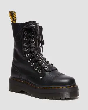 Dr. Martens Sinclair Hi Milled Nappa Leather Platform Boots
