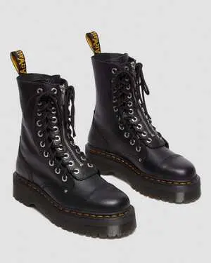 Dr. Martens Sinclair Hi Milled Nappa Leather Platform Boots