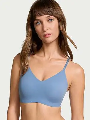 Victoria's Secret The T-shirt Lightly Lined Wireless Comfort Bra Blue