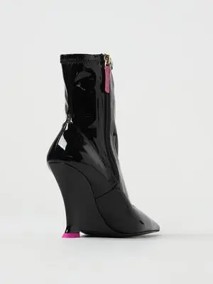 3JUIN Zip Up Wedge Boots