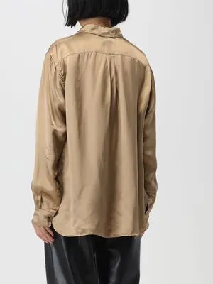 Aspesi Long Sleeve Shirt With Pocket Detail - Gold
