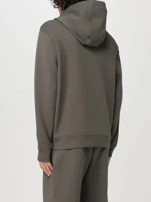 Emporio Armani Full Zip Hoodie With Logo Detail