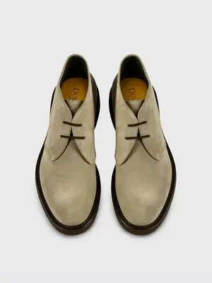 DOUCAL'S Suede Lace-up Ankle Boots - Sand