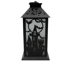 LUMABASE Battery-operated Flame Effect Hallowee N Lantern - One-color