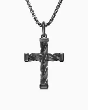 David Yurman David Yurman DY Helios™ Cross Pendant Black Titanium