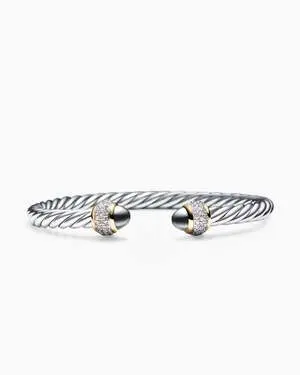 David Yurman David Yurman Cable Bracelet With Diamonds Silver Dome