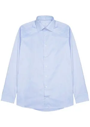 Eton Cotton-twill Shirt - Light Blue 2