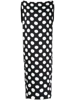 Marni Polka Dot Print Midi Dress