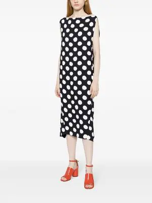 Marni Polka Dot Print Midi Dress