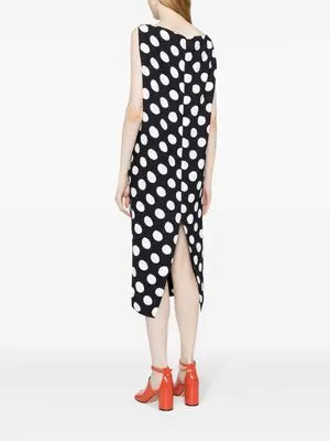 Marni Polka Dot Print Midi Dress